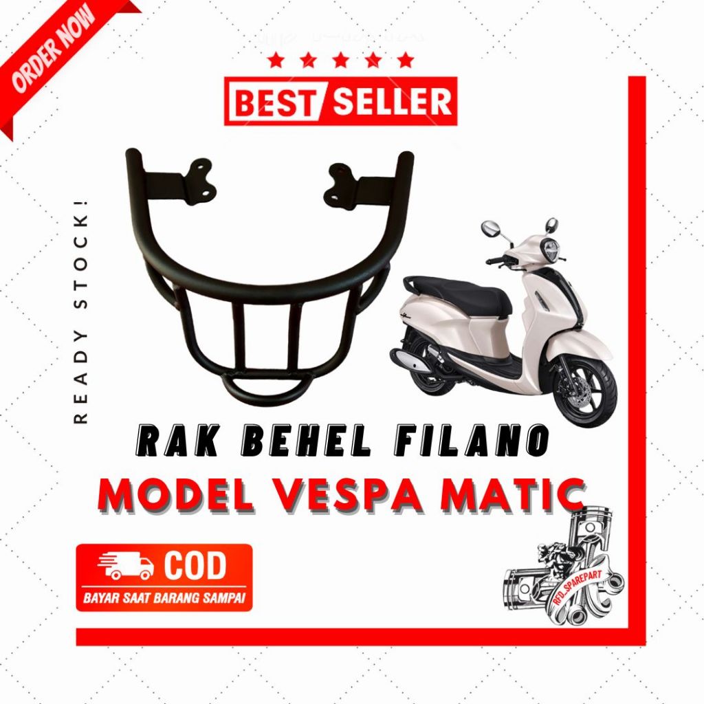 Jual Rear Rack Behel Planger Rak Aksesoris PNP Yamaha Filano Yamaha ...