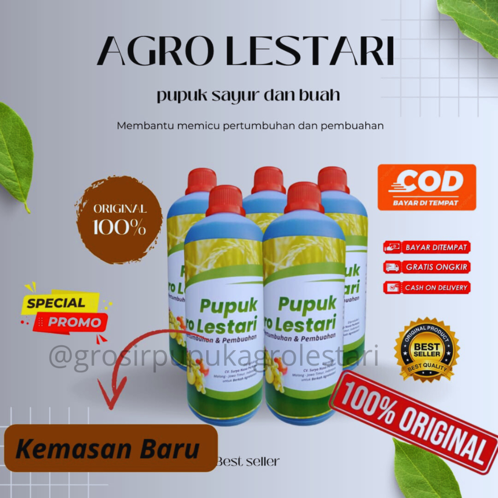 Jual Lima (5) Pupuk Agro Lestari Bisa Padi Sawit Cabai - Pupuk Organik Cair Penyubur dan Pelebat ...