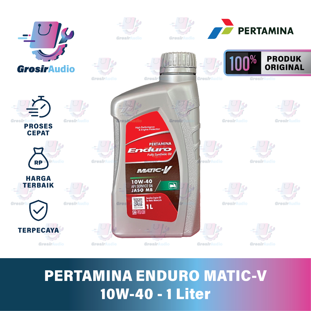 Jual PERTAMINA ENDURO MATIC-V SAE 10W-40 API SN, JASO MB 1 LITER ...