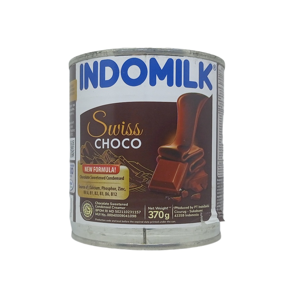 Jual Susu Kental Manis Indomilk Swiss Choco Kaleng netto 370 gram ...
