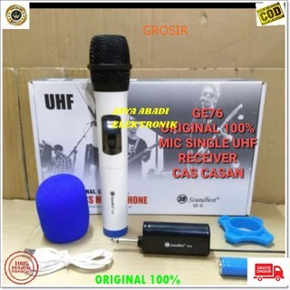 Jual G76 ORIGINAL SOUNDBEST MIC MICROPHONE MIK WIRELESS WIRELES UHF ...