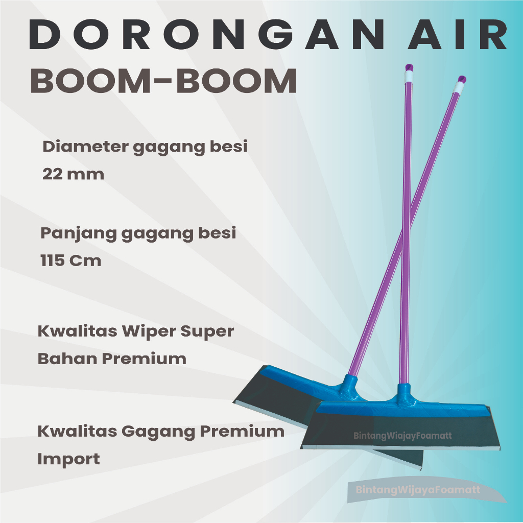 Jual Dorongan Air BOOM BOOM CLEAN ORIGINAL / Wiper Lantai Alat Pel Air ...