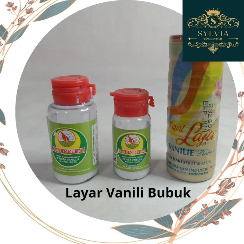 Jual Vanili Vanilie Vanilla Cap Kapal Layar Bubuk 500mg, 1800mg ...