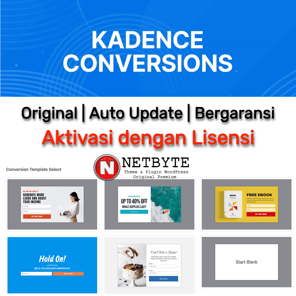 Jual Kadence Conversions Plugin Popup Builder WordPress Lifetime [Aktivasi Dengan Lisensi ...