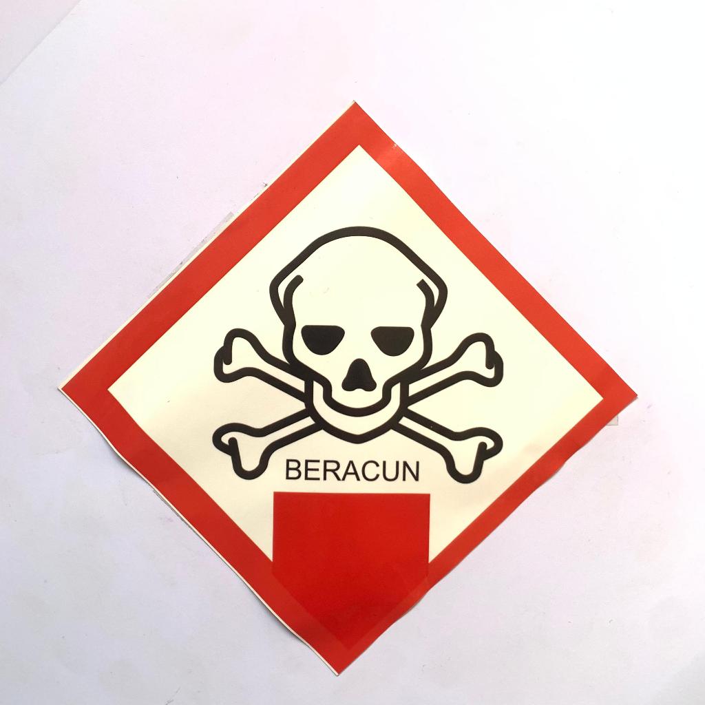 Jual Stiker Simbol Limbah B3 | Limbah Berbahaya Beracun | Sticker ...