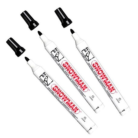Jual SPIDOL G12 PERMANENT SNOWMAN HITAM G 12 / Marker Permanen - Hitam ...
