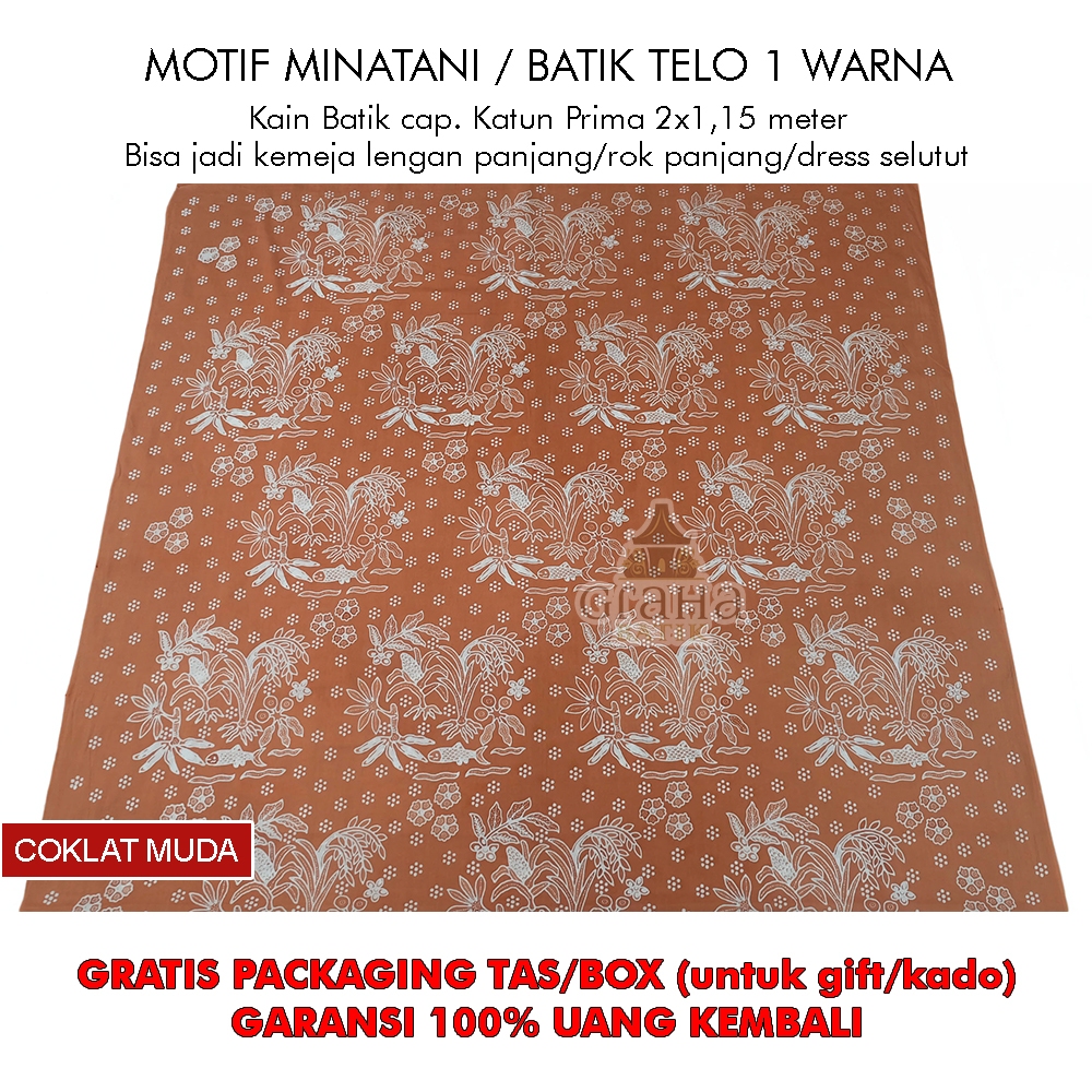 Jual KAIN BATIK BAKARAN PATI MOTIF MINA TANI MINATANI TELA TELO KETELA ...