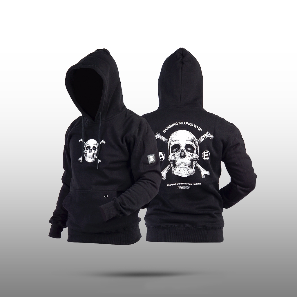 Jual BBTU - SWEATER - HOODIE SKULL ARTWORK | Shopee Indonesia
