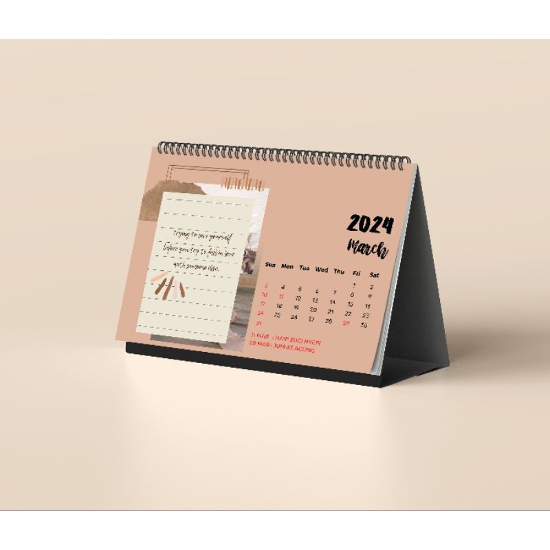 Jual KALENDER MEJA CUSTOM / KALENDER DUDUK CUSTOM | Shopee Indonesia