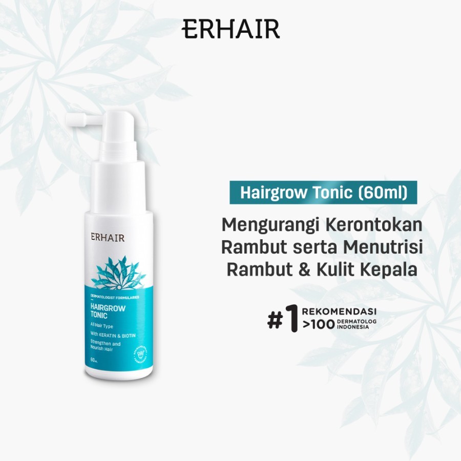 Jual ERHAIR HairGrow Tonic with Keratin & Biotin 60ml - Tonic Rambut ...