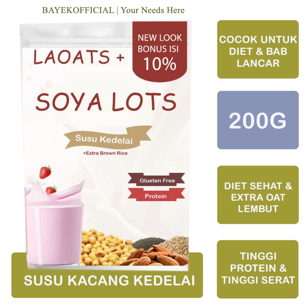 Jual Susu Kedelai Murni Oat Milk Susu Low Fat Rendah Lemak Kedelai ...