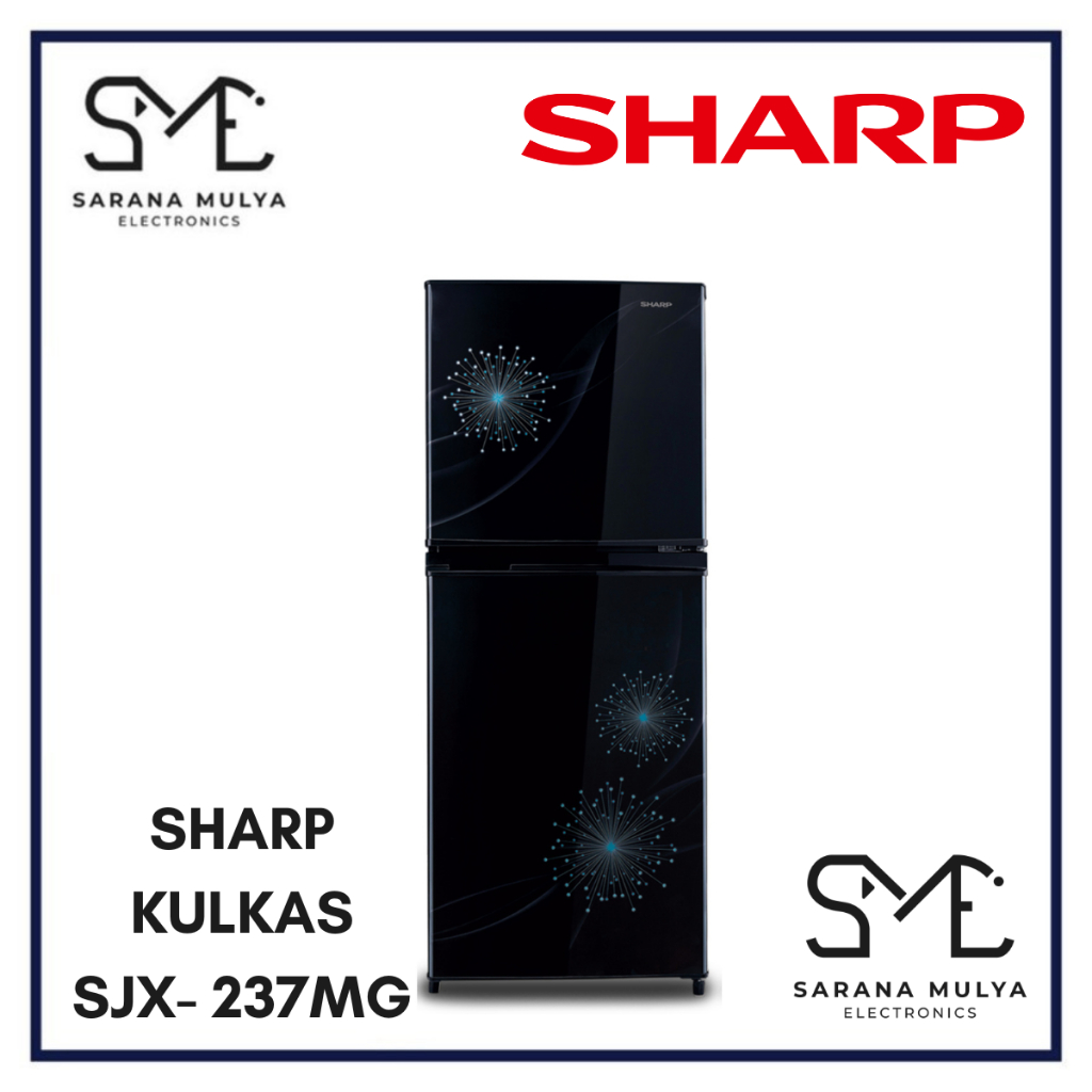 Jual SHARP KULKAS 2 PINTU SJX 237MG - LEMARI ES 2 PINTU TANPA BUNGA ES SHARP 187L | Shopee Indonesia