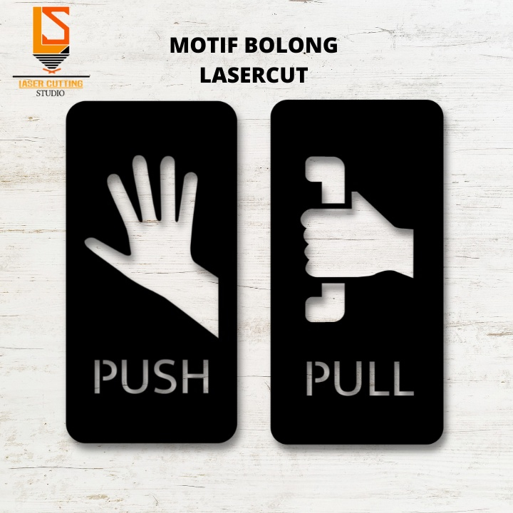 Jual Sign Push Pull Akrilik Sign Board Push Pull Pintu | Shopee Indonesia