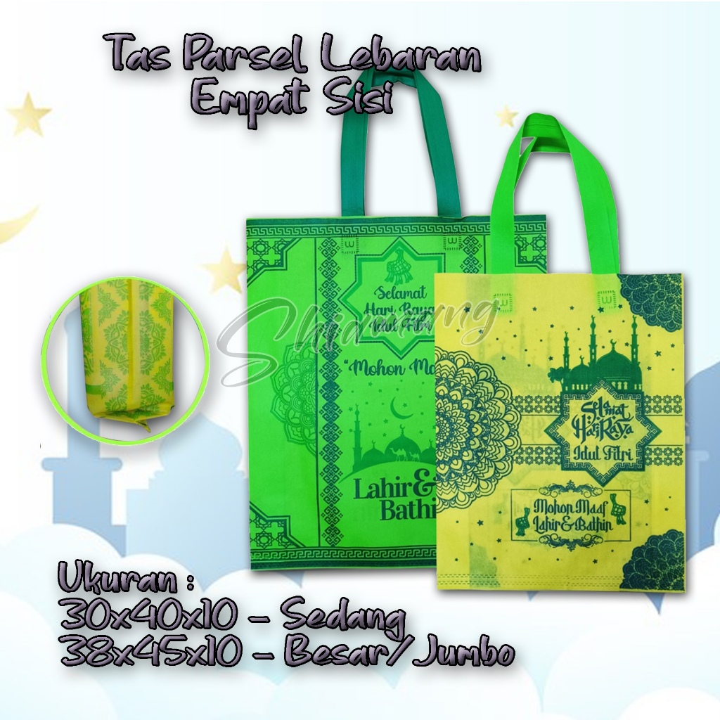 Jual Tas Lebaran Spunbond Goodie Bag Jumbo, Besar / Kecil Edisi Sablon ...