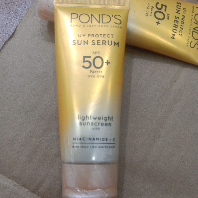 Jual POND'S UV Protect Sun Serum SPF 50+ PA++++ UVA UVB Sunscreen 30g | Shopee Indonesia