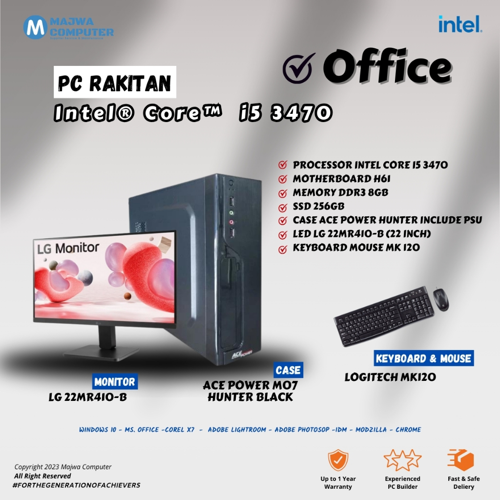 Jual PAKET MINI PC RAKITAN CORE i5 3470 |RAM 8GB |SSD 256GB |KASIR |ADMIN - MURAH | Shopee Indonesia