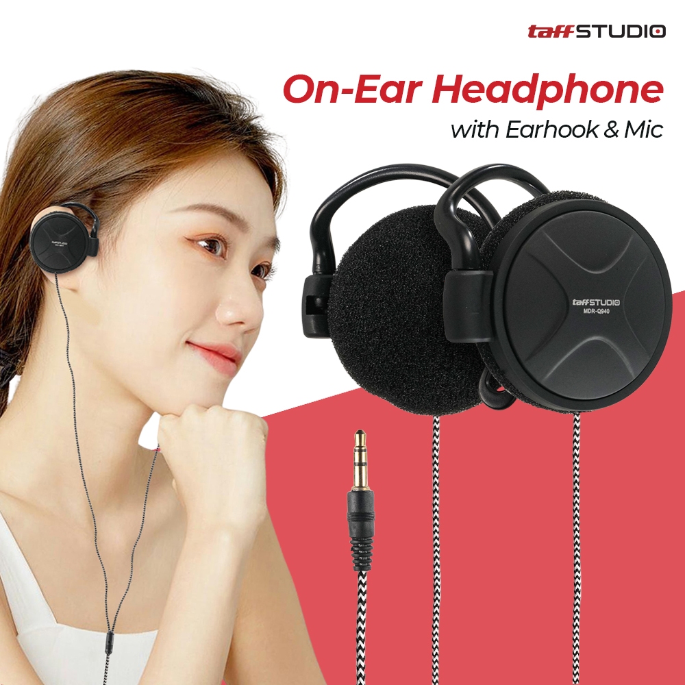 Jual TaffSTUDIO On-Ear Headphone Earhook Stereo Sound 1.2m - MDR-Q940 ...