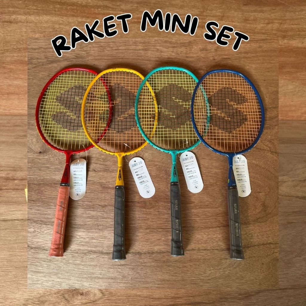 Jual Raket Badminton Anak Mini Set Isi 2 - Bonus Tas & Kok | Panjang ...