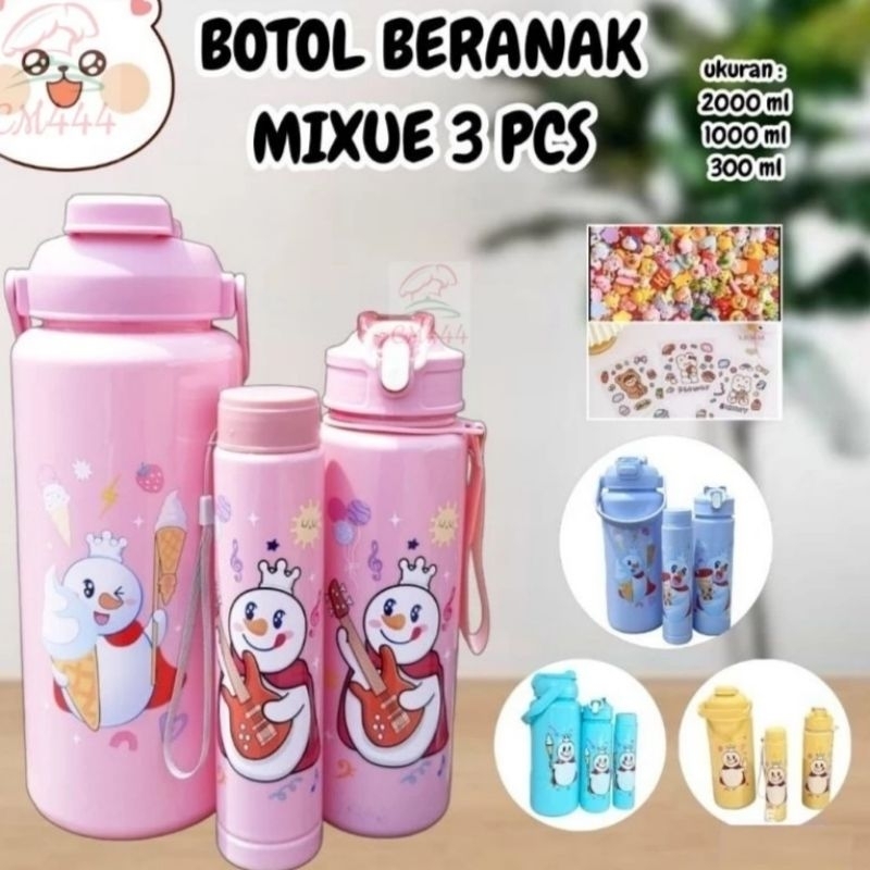 Jual MIXUE | Botol Beranak Mixue 3in1ORIGINAL Botol Minum Plastik Anak ...