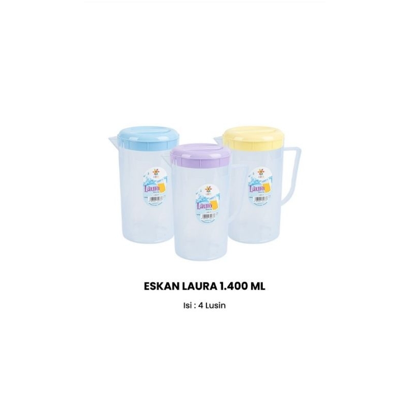 Jual eskan Laura bagus tebal kapasitas 1.4liter | Shopee Indonesia