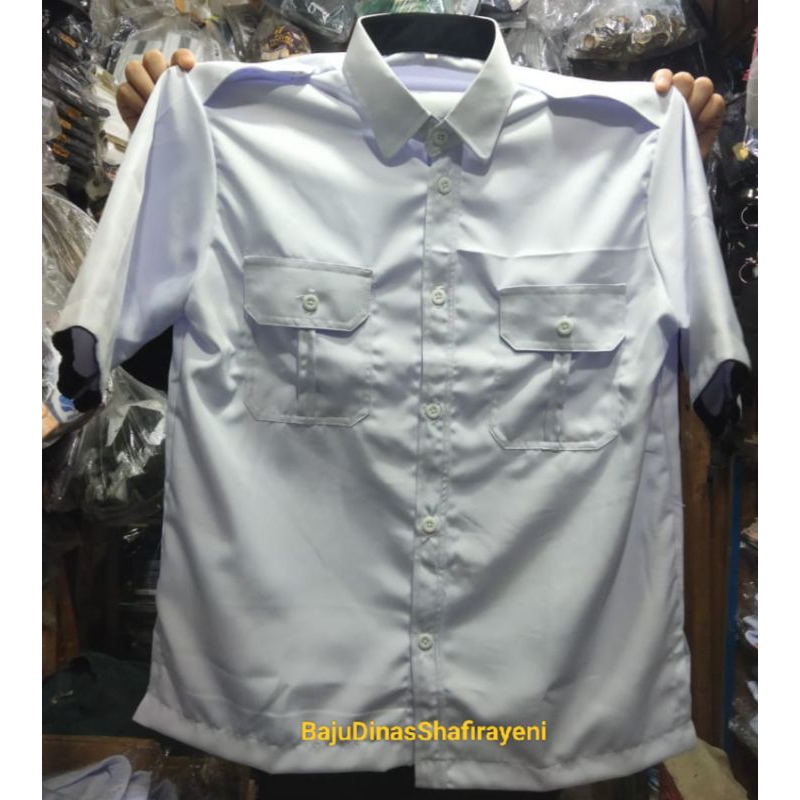 Jual Baju ASN PDH Pria Leher Hitam Pendek | Shopee Indonesia