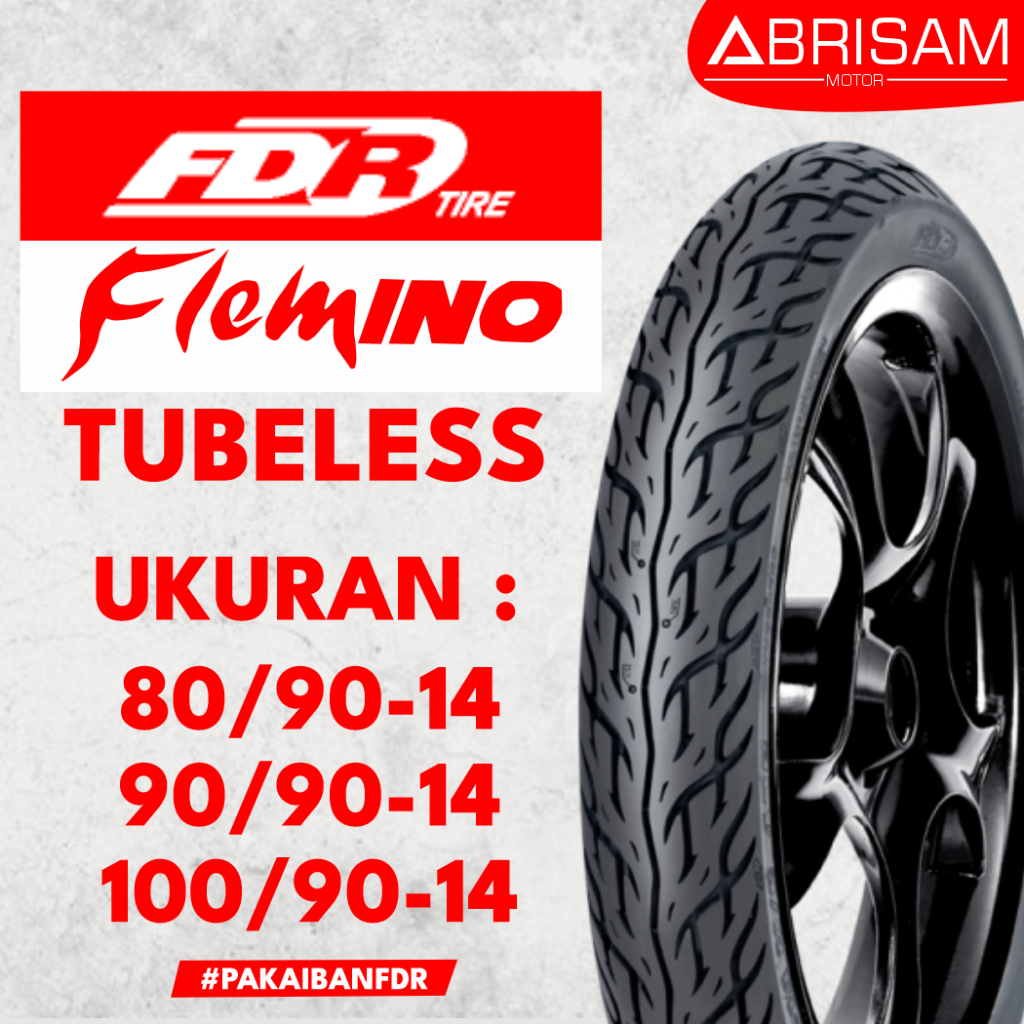Jual Ban luar FDR FLEMINO 80/90-14, 90/90-14, 100/90-14 Tubeless ...