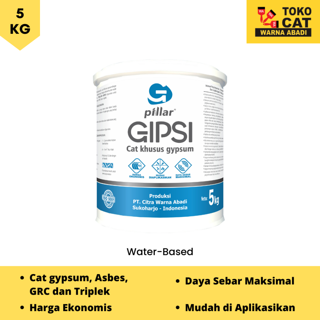 Jual Cat Gypsum Plafon Gipsi 5 kg | Shopee Indonesia
