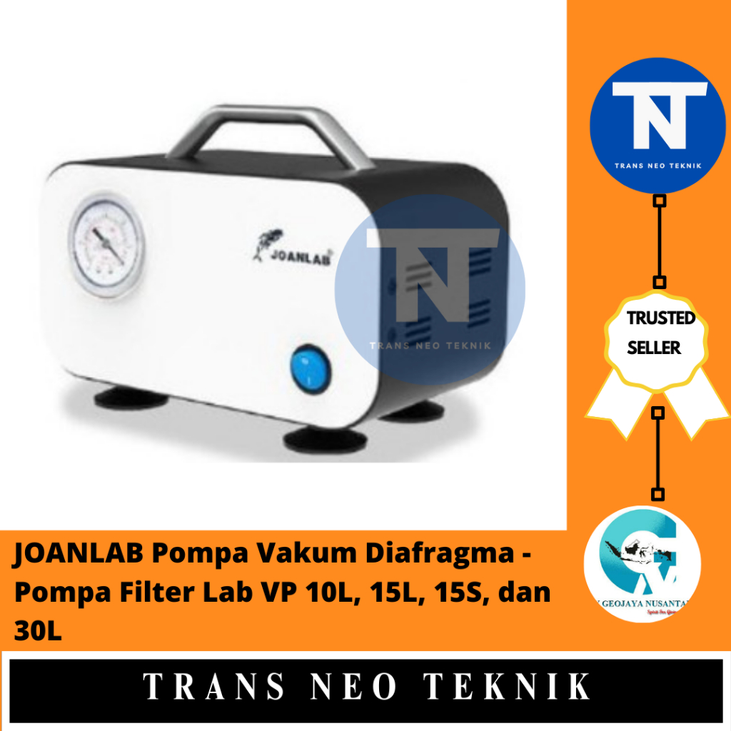 Jual JOANLAB Pompa Vakum Diafragma - Pompa Filter Lab VP 10L, 15L, 15S ...