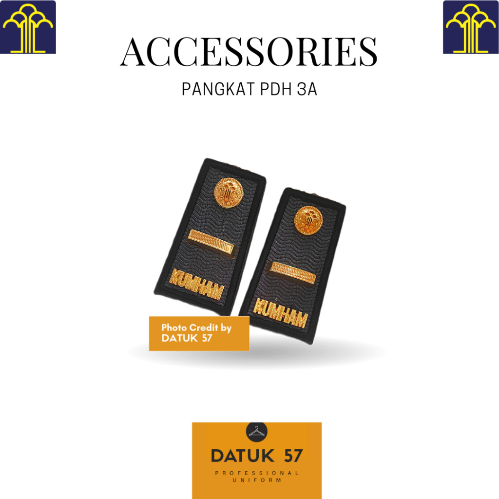 Jual Atribut Seragam Kemenkumham Lapas Imigrasi Polsuspas [Pangkat PDH ...