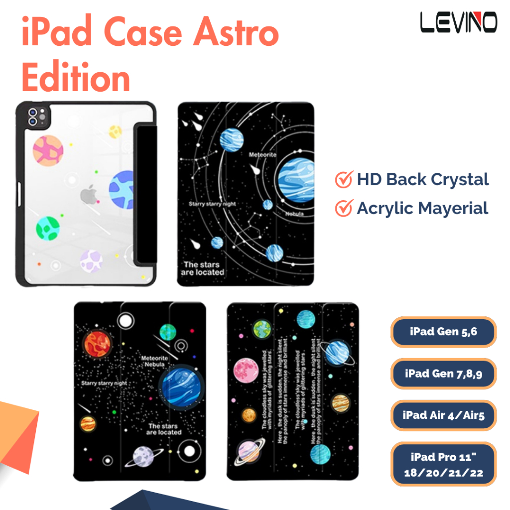 Jual LEVINO - iPAD Case Nasa Astro Animation for iPad Air 5 Air 4 Gen 7 ...