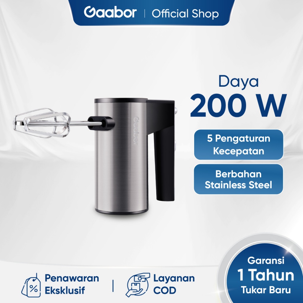 Jual (LAST STOCK) Gaabor Hand Mixer 5 tingkat kecepatan nyaman ...