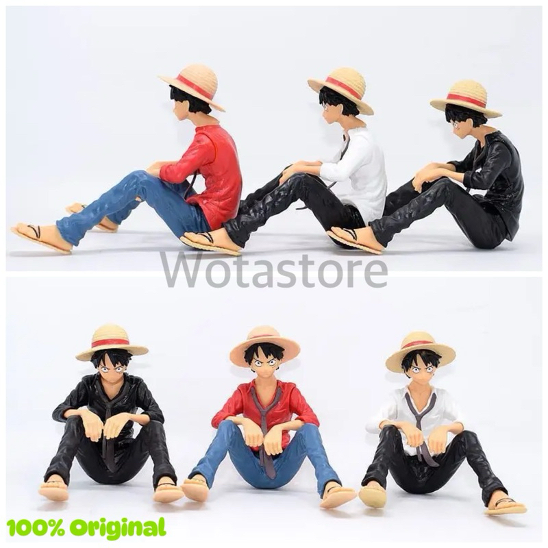 Jual TERMURAH! miniatur Action Figure luffy duduk ONE PIECE Dekorasi ...