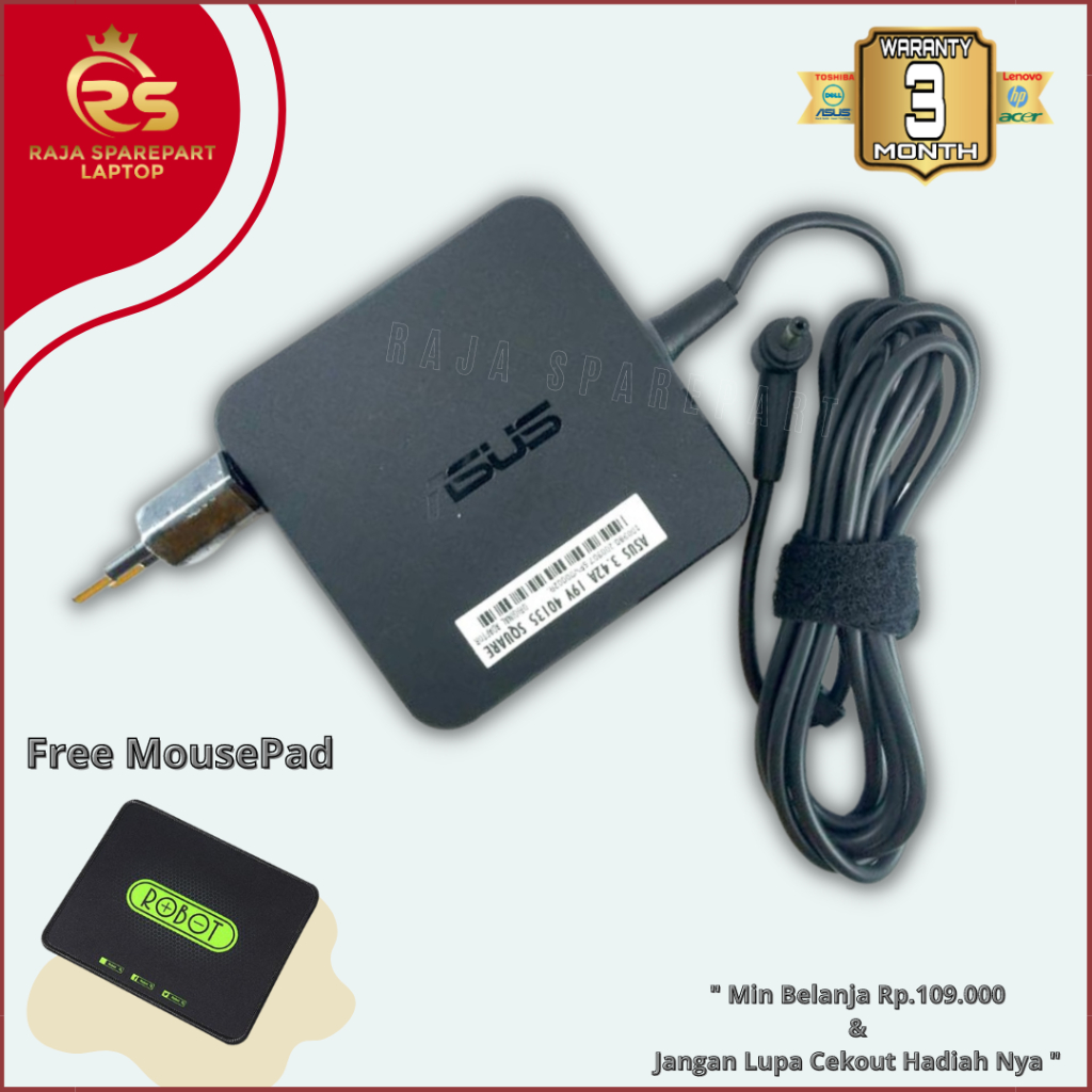 Jual Adaptor charger laptop ASUS A456 A456U A456UR X456U X456UQ. 19V-3 ...