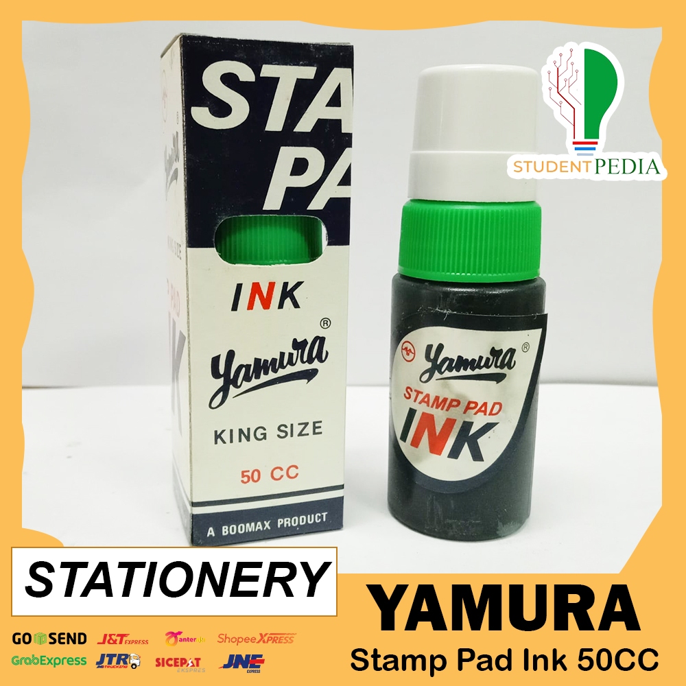 Jual Stamp Pad Ink Yamura / Tinta Stempel Yamura / Warna Merah Hijau ...