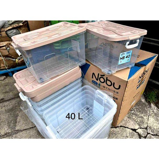 Jual Box Kontainer Transparan Nobu 40 Liter dan 55L | Shopee Indonesia