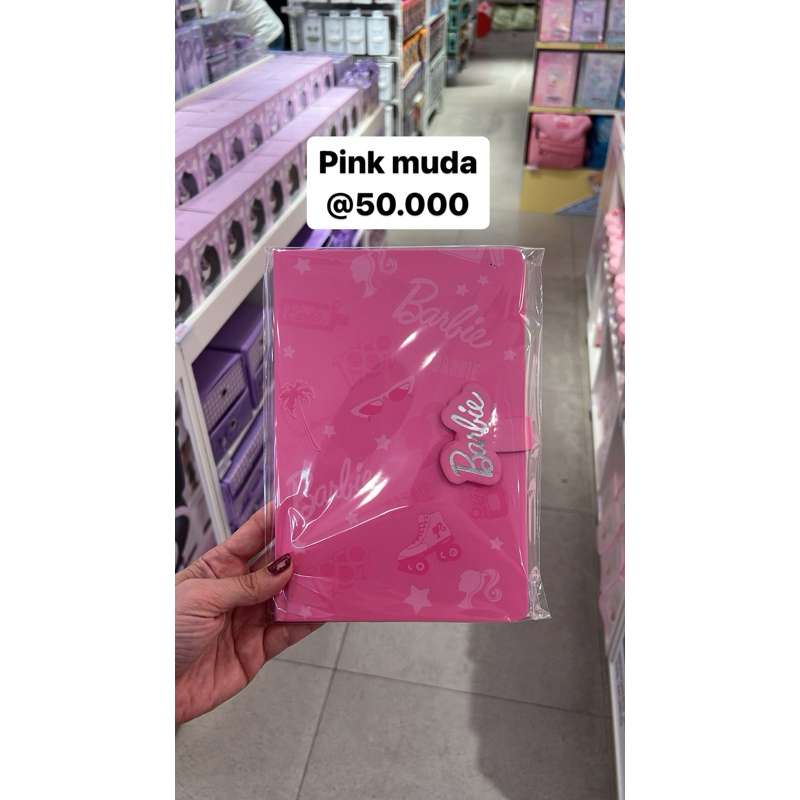 Jual Buku agenda Miniso Barbie | NoteBook Barbie Miniso X barbie ...