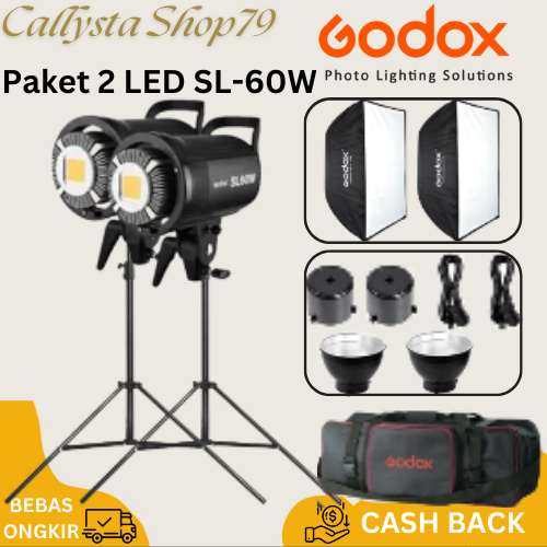 Jual Godox SL60W SL-60IID SL60II Bi Paket Lampu Studio | Shopee Indonesia