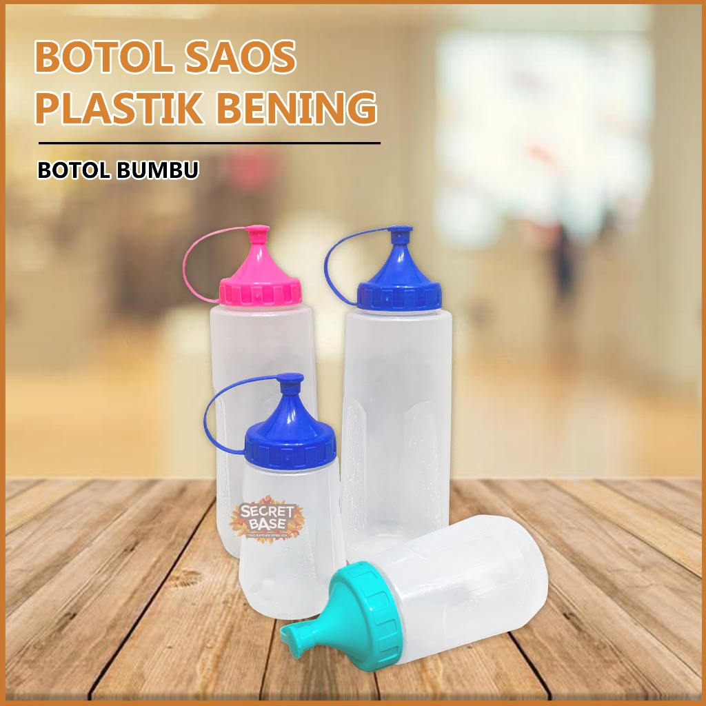 Jual BOTOL KECAP - Botol Saos Plastik / Botol Saus Estetik / Tempat ...