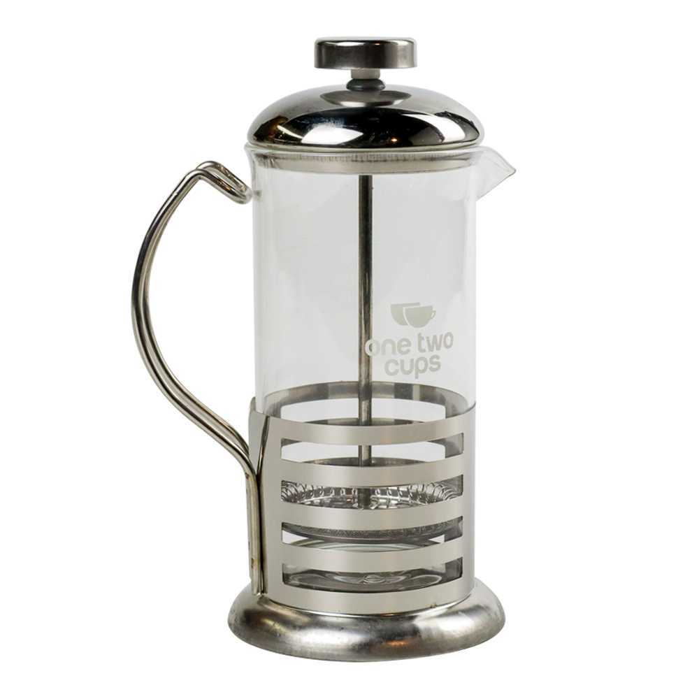 Jual One Two Cups French Press Coffee Maker Pot Stripe Pattern 350ml ...