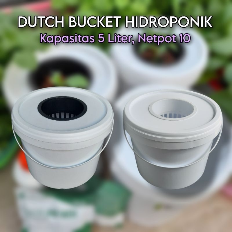 Jual Dutch Bucket Hidroponik 5 Liter Pot Ember Hidroponik Sistem Wick ...