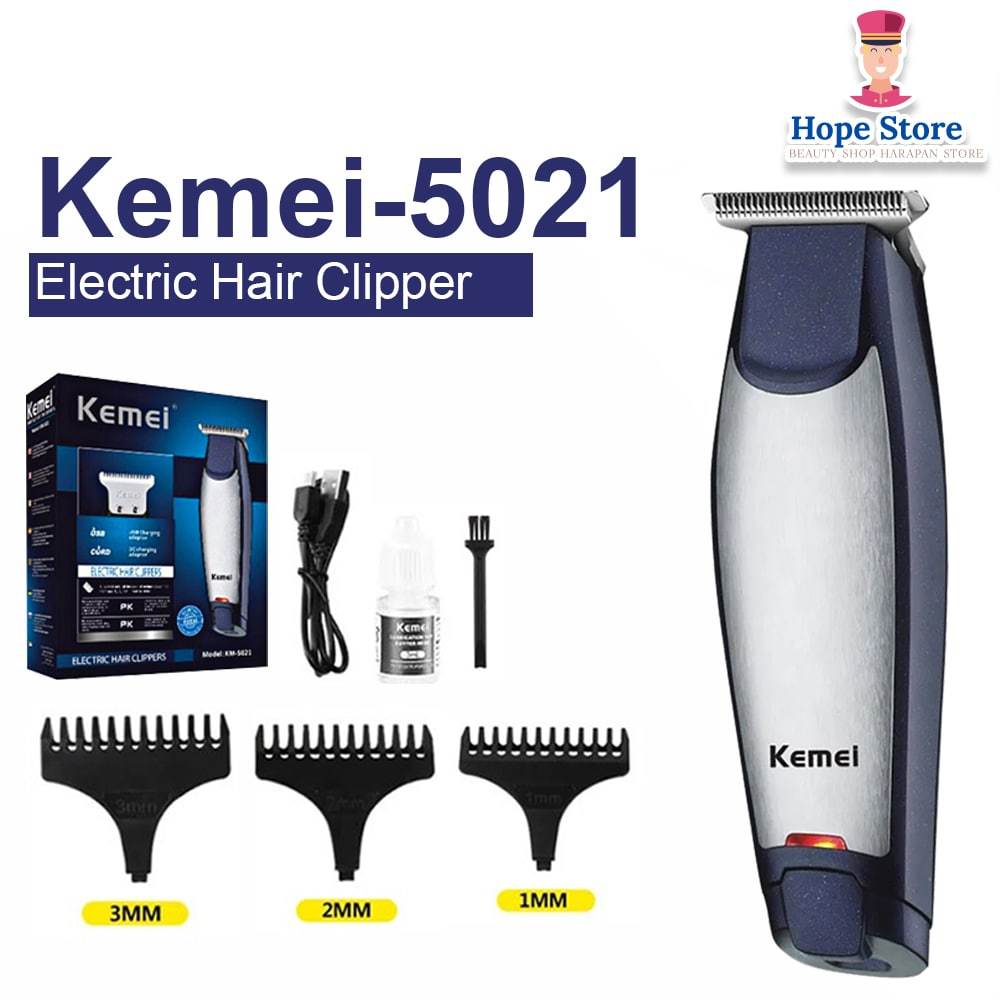 Jual Kemei KM 5021 Hair Clipper Mesin Cukur Pria Rambut Kumis Jenggot | Shopee Indonesia