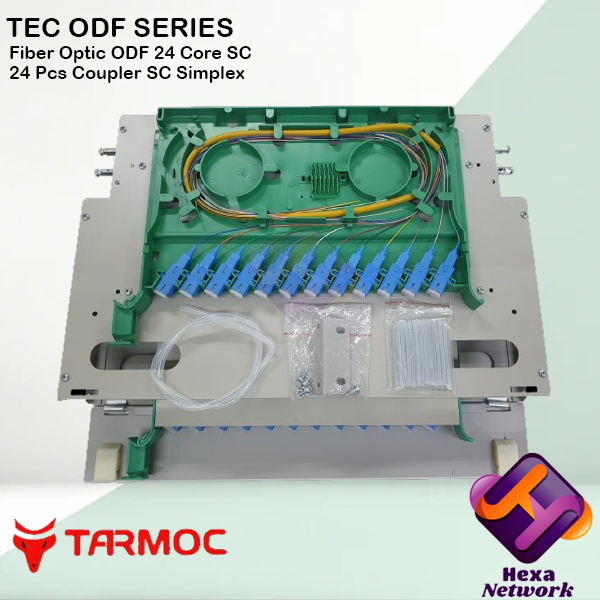 Jual Fiber Optic ODF/OTB 24 Core SC Lengkap Rackmount | ODF 24C SC ...