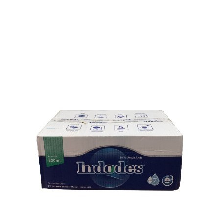 Jual INDODES AIR MINERAL 1 DUS / 1 KARTON (24 x 330 ml) | Shopee Indonesia
