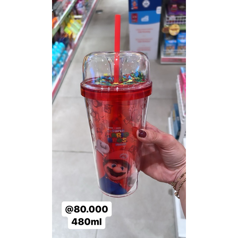 Jual Tumbler Mario Bross Miniso X Sanrio | Botol Minum Mario Bross ...