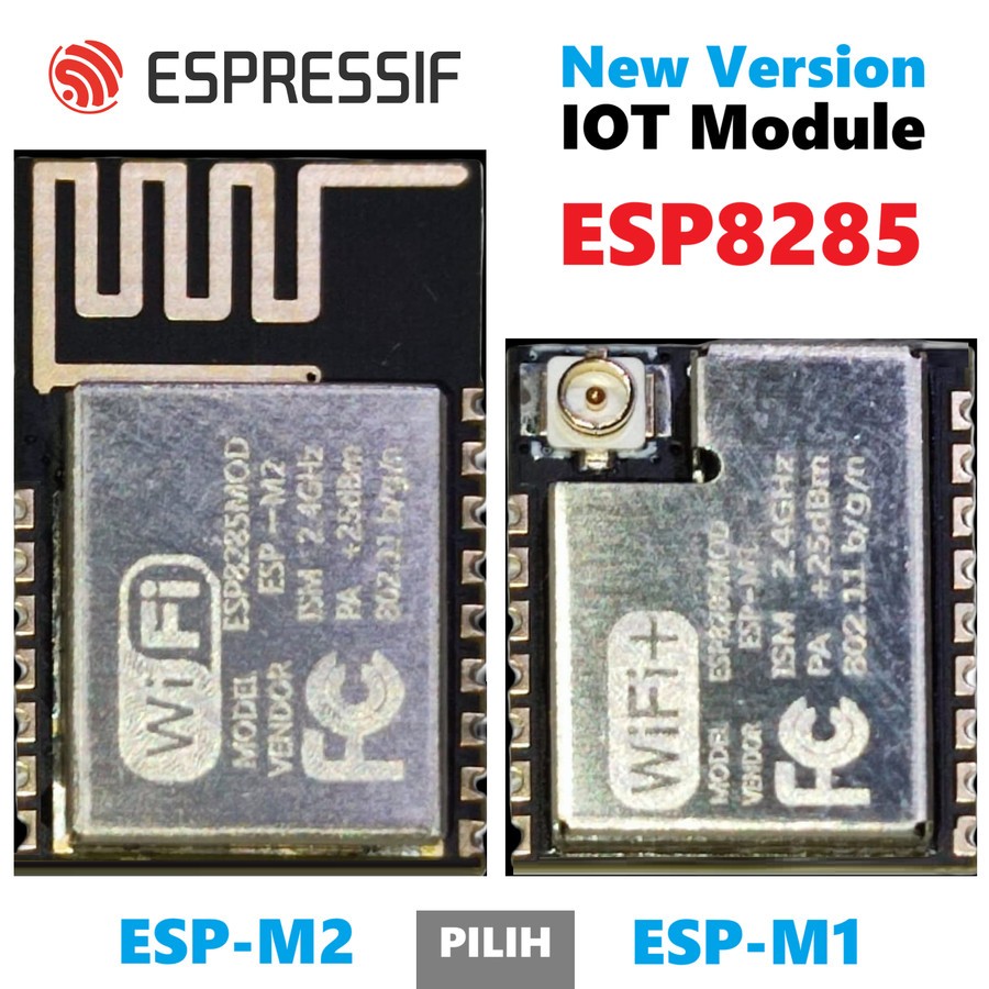 Jual New ESP M1 M2 ESP8285 ESP8266 WIFI IOT External Antena Module Arduino | Shopee Indonesia