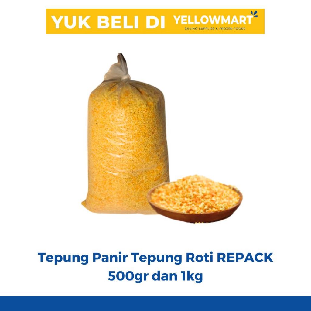 Jual Tepung Panir Tepung Roti REPACK - 500gr dan 1kg | Shopee Indonesia