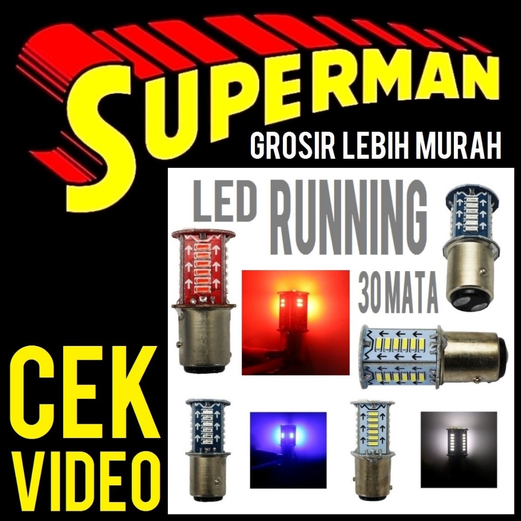 Jual LAMPU STOP REM LED 30 MATA RUNNING waterfall belakang-stop rem-stoplamp-lamp brake belakang ...