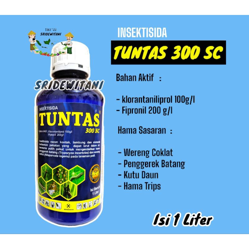 Jual INSEKTISIDA TUNTAS 300SC 1 LITER Pembasmi Hama Wereng Hama Trip ...