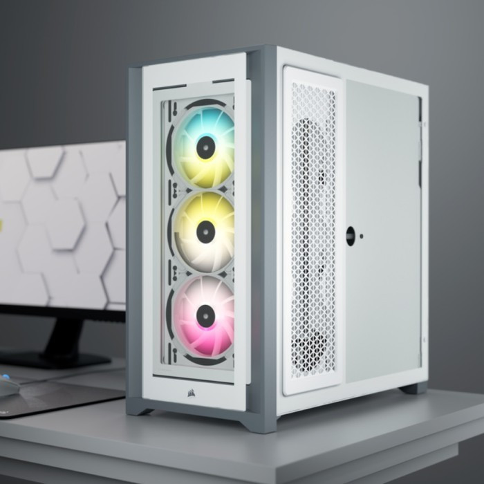 Jual CORSAIR ICUE 5000X RGB TEMPERED GLASS MID TOWER ATX SMART CASE ...