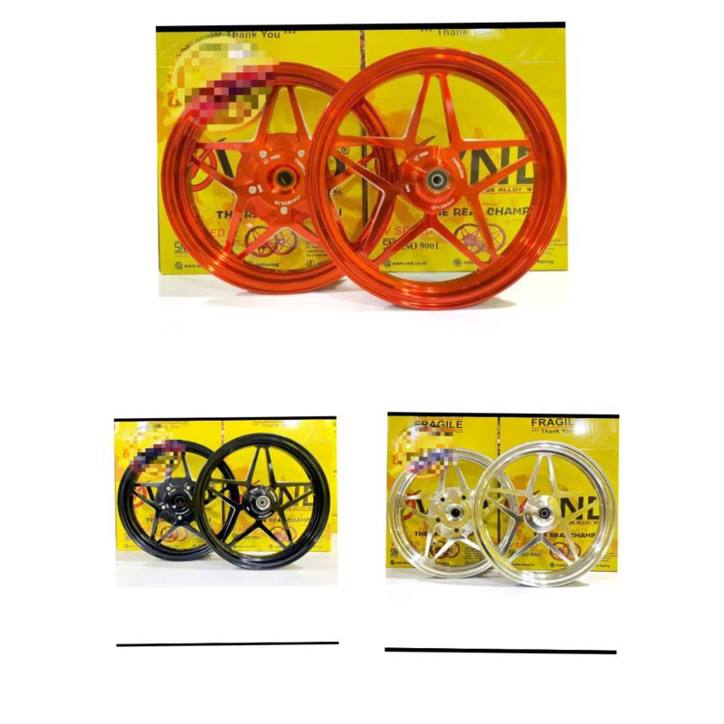 Jual VELG/PELEK RECING VND V SPEED BINTANG VARIO 160 CBS UK 185/215-14 ...